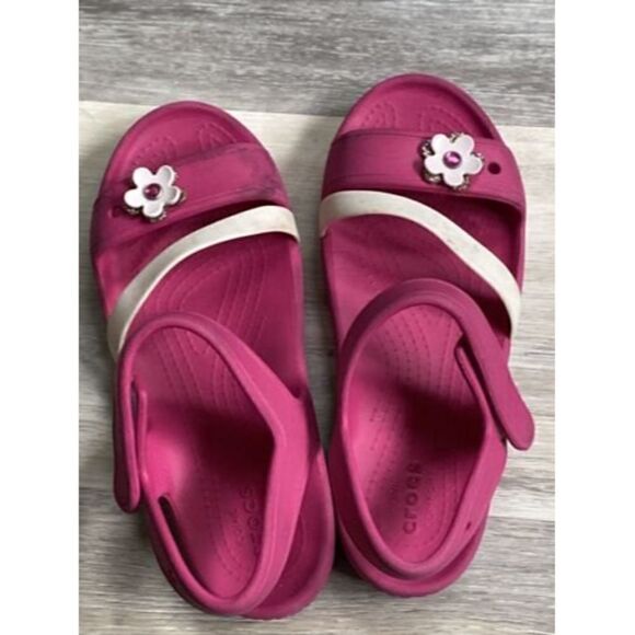 CROCS | Shoes | Crocs Girlstoddlerkids Lina Party Pink Butterfly Water ...